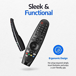 Universal LG Magic Remote Control for LG Smart TV - LG Remote Compatible with All Models of LG Smart TV - 1 Year Warranty Included - (NO Voice Control or Pointer Function) by Vorlich®