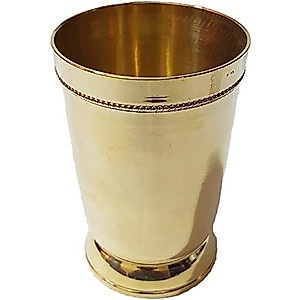 PARIJAT HANDICRAFT Brass mint julep cup with capacity 10 ounce.