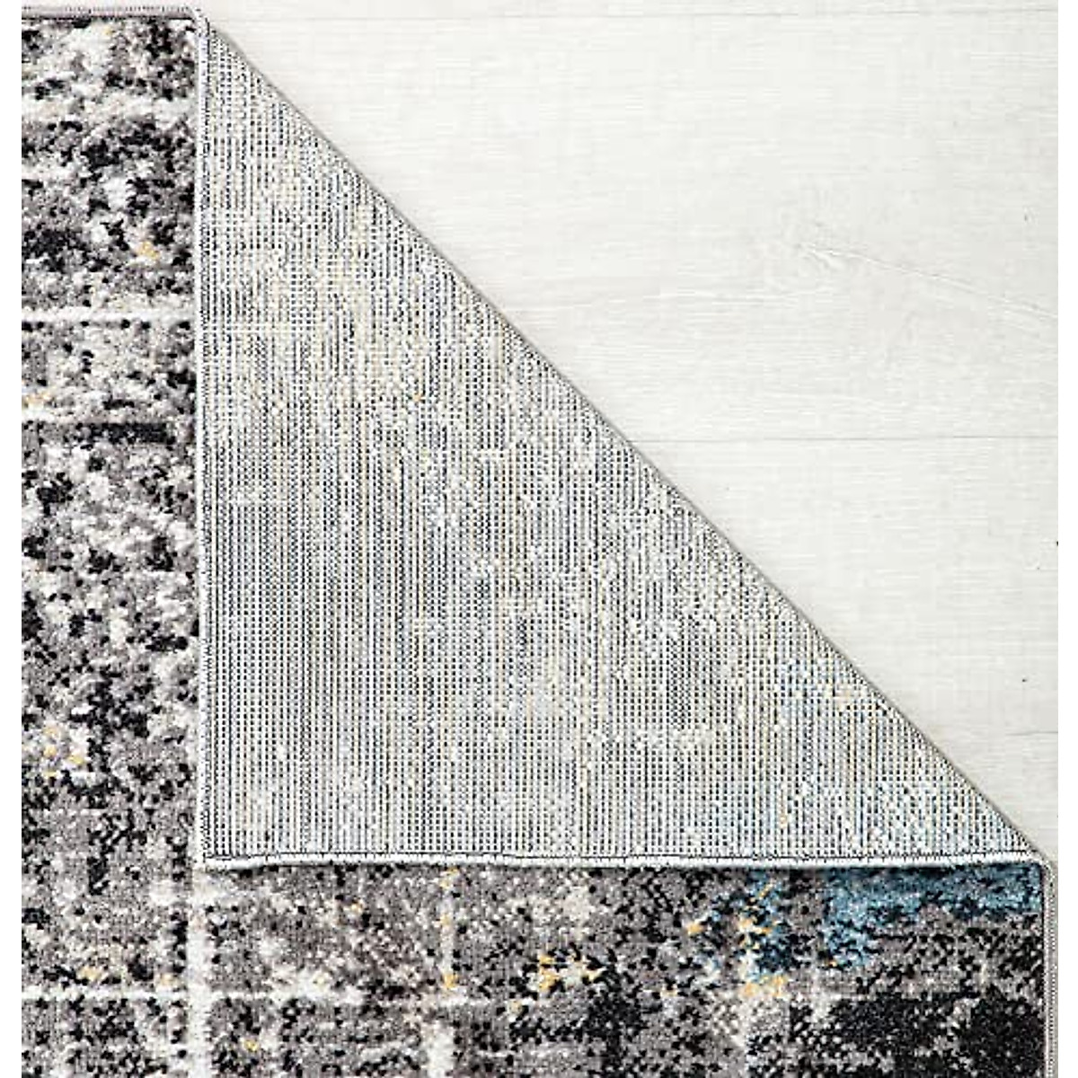 Rugs America Jaelyn JD45B Midnight Distressed Transitional Black Area Rug, 2'6" x 4'