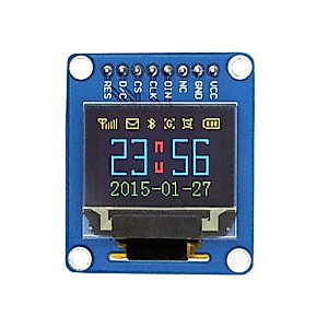 Waveshare 0.95inch RGB OLED Display, 96×64 Resolution 65K Colors Display Module with Straight/Vertical Pinheader for Raspberry/Jetson Nano/STM32