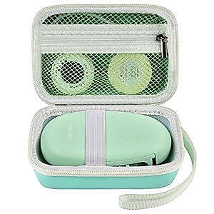 Againmore Case Compatible with SUPVAN E10 Label Printer, Mini Wireless Connection Label Maker Machine Portable Travel Carrying Bag for Office, Home Kitchen Storage (Box Only)-Green