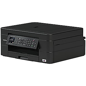 Brother Wireless All-in-One Inkjet Printer, MFC-J491DW, Multi-function Color Printer, Duplex Printing, Mobile Printing,Amazon Dash Replenishment Enabled, Black, 8.5 (MFCJ491DW)