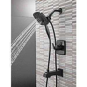 Delta Faucet T17464-BL-I Ashlyn Monitor 17 Series Trim with In2ition Two-in-One Shower Tub & Shower, Without Rough, Matte Black