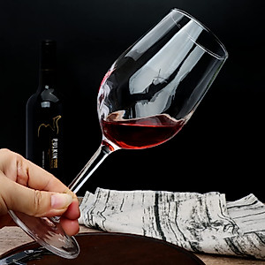 Cadamada Wine Glasses,11oz Crystal Wine Glasses,for Red or White Wine, High-end Banquet, Party, Bar, Wedding, Gift (12 pcs)