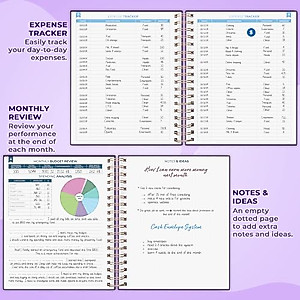 Clever Fox Budget Planner – Coiled Budget Book with Colorful Pages, Monthly Financial Planner, Budgeting Organizer & Expense Tracker Notebook, Finance Journal, 8.5x9.5″ Hardcover – Purple