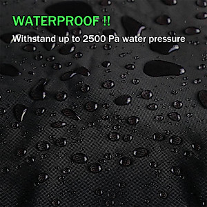 SHHOKR Lawn Mower Cover -Riding Mower Cover Heavy Duty 420D Polyester Oxford, Waterproof, UV Resistant, Universal Size Tractor Cover Fits Decks up to 54’’ with Storage Bag