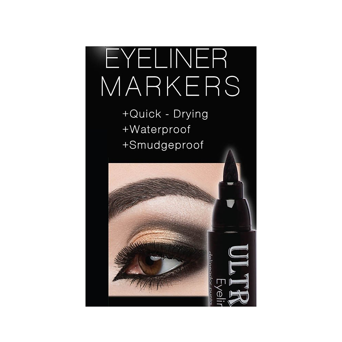 Palladio Ultra Bold Eyeliner Marker, Carbon Black