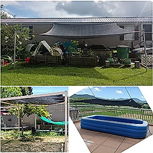 Garden Shade Cloth for Plants 6.5 x 10 FT 70% Plant Shade Cover from Sun, Shade Tarp for Plants Heat Protection, for Garden, Backyard, Patio, Greenhouse, Pergola (Black 6.5x10ft)