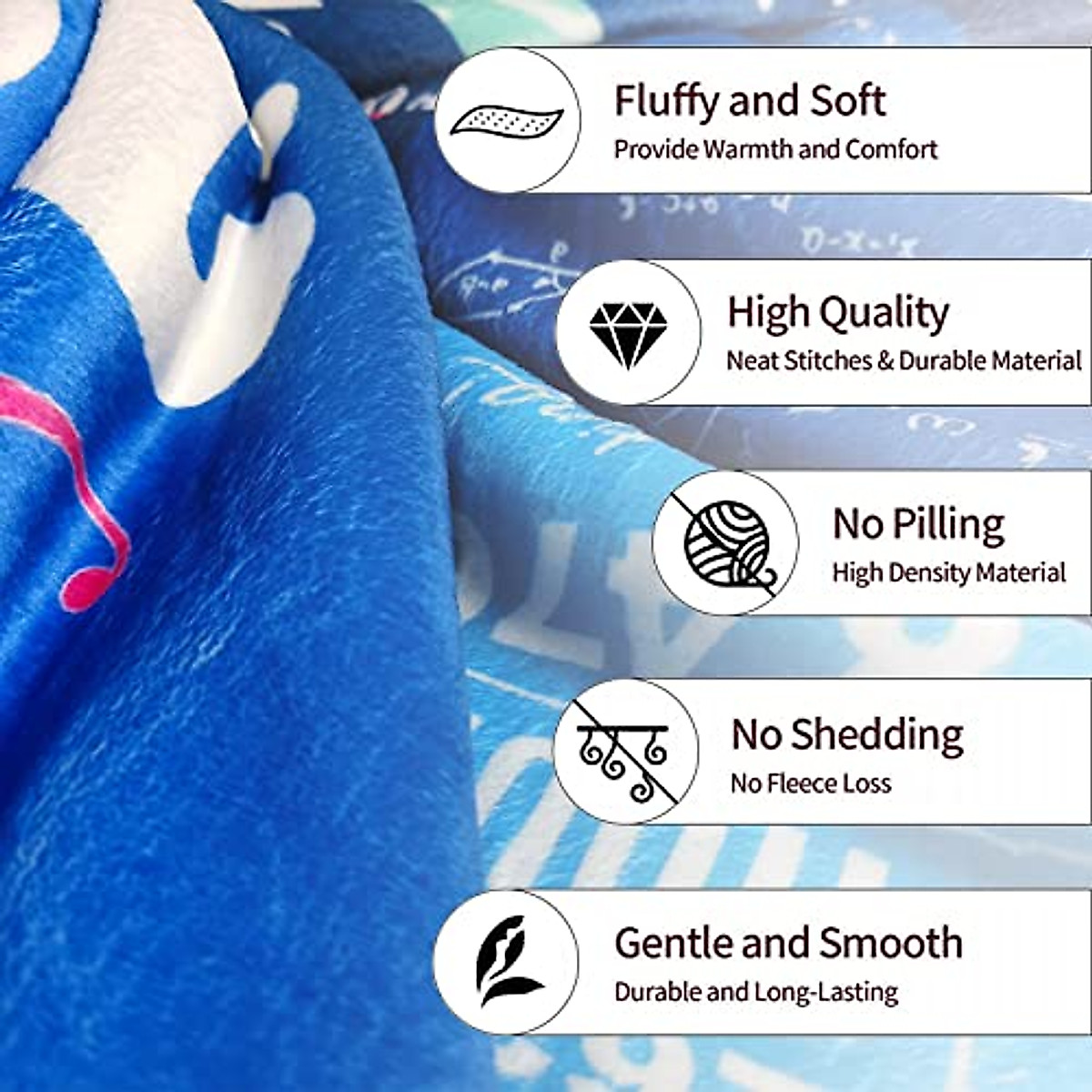 40th Birthday Gifts for Women Blanket 60x50in, 40th Birthday Gifts for Her, 40th Birthday Decorations for Women, 40 Year Old Birthday Gifts for Women Sister Wife Mom Soft Warm Throw Blanket