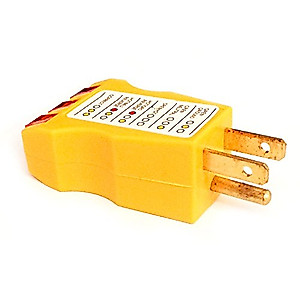 1 Electrical Receptacle Tester AC Outlet Plug 3 Prong Circuit Analyzer GND Open