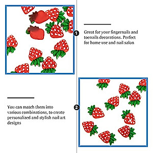 Nail Jewels Nail Jewels 30Pcs 3D Fruits 3D Nail Fruits Charms 3D Nail Rhinestones Fruits Nail Studs Nail Art Charms Decoraciones para Uñas Acrilicas Decoraciones para Uñas Acrílicas