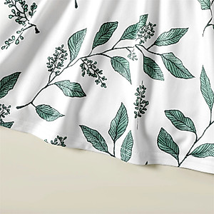 PATPAT Toddler Girl Dress Little Girls Ruffle Sleeve Casual Sundress Leaf Print A-Line Dress White 18-24 Months