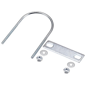 METALLIXITY U Bolts 2 Sets (M6x70x120mm), Round U Bolt Steel with Accessories - for Construction, Pipe
