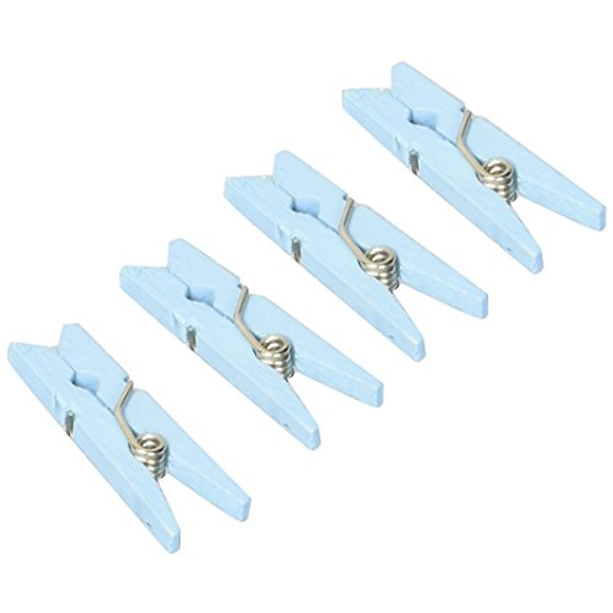 Darice 30029571 Tiny Clothespins, 1", Light Blue, 30 Piece