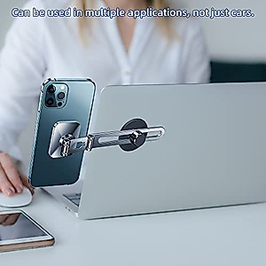 YOUNG&YANG Magnetic Phone Holder for Car Universal Folding Car Dashboard Windshield iPhone Holder Mount Strong Magnet 360° Rotation Laptop Phone Holder Fit All Smartphones, iPhone 14/13/12 Android