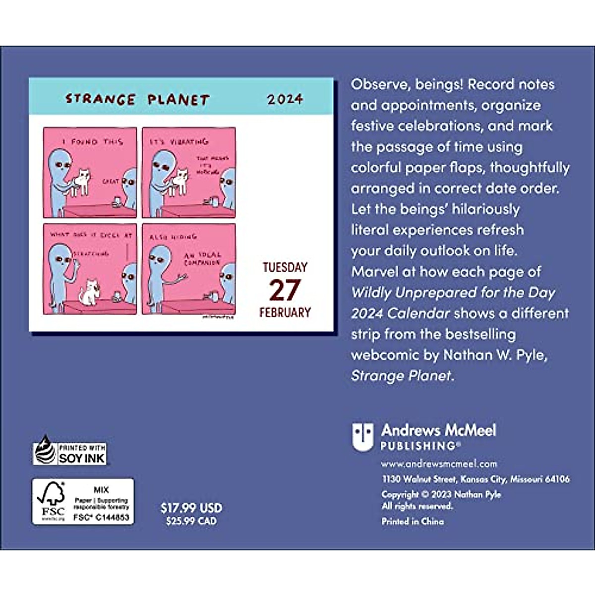Strange Planet 2024 Day-to-Day Calendar: Wildly Unprepared for the Day
