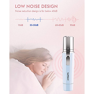 SUPRENT Nose and Ear Hair Trimmer, Wet & Dry Trimmer for Women, IPX7 Waterproof Design, Stainless Steel Rotation Blade, Portable Use