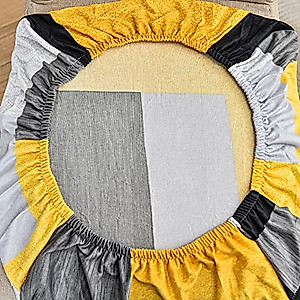 Spandex Geometric Printed Stretch Chair Cover for Dining Room Office Banquet Chair Protector Elastic Material Armchair Cover S22 1 pcs