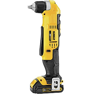 DEWALT DCD740C1 Right Angle Drill Kit, Yellow, 0.5