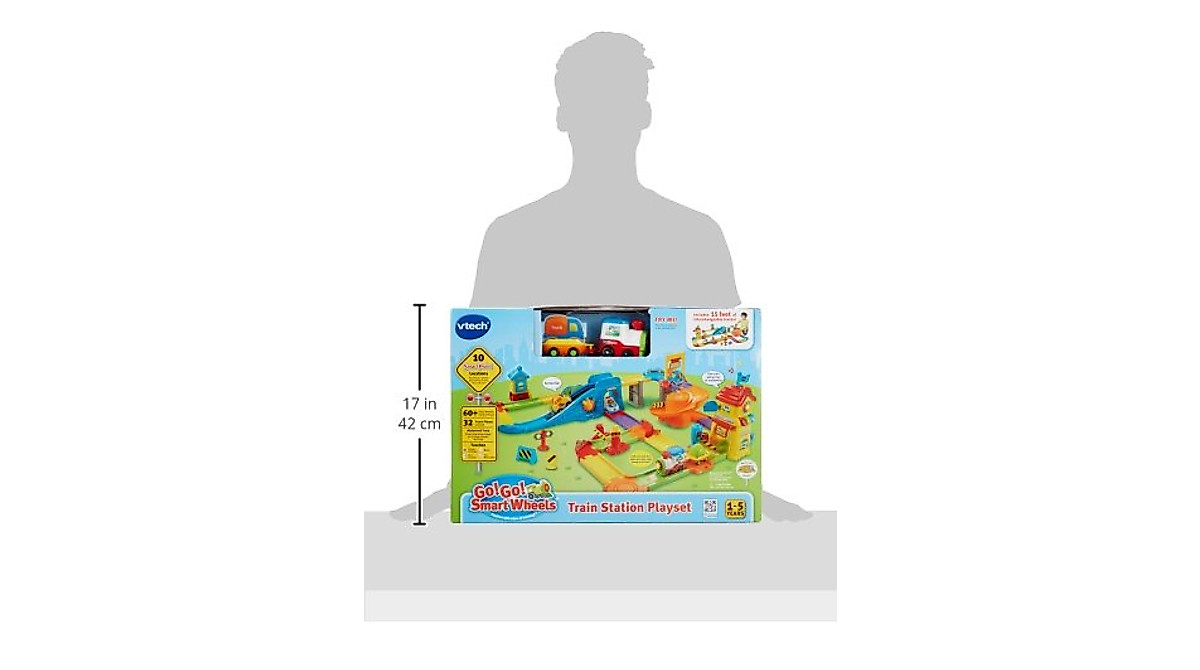 VTech Go! Go! Smart Wheels Train Station Playset for Kids 1-5