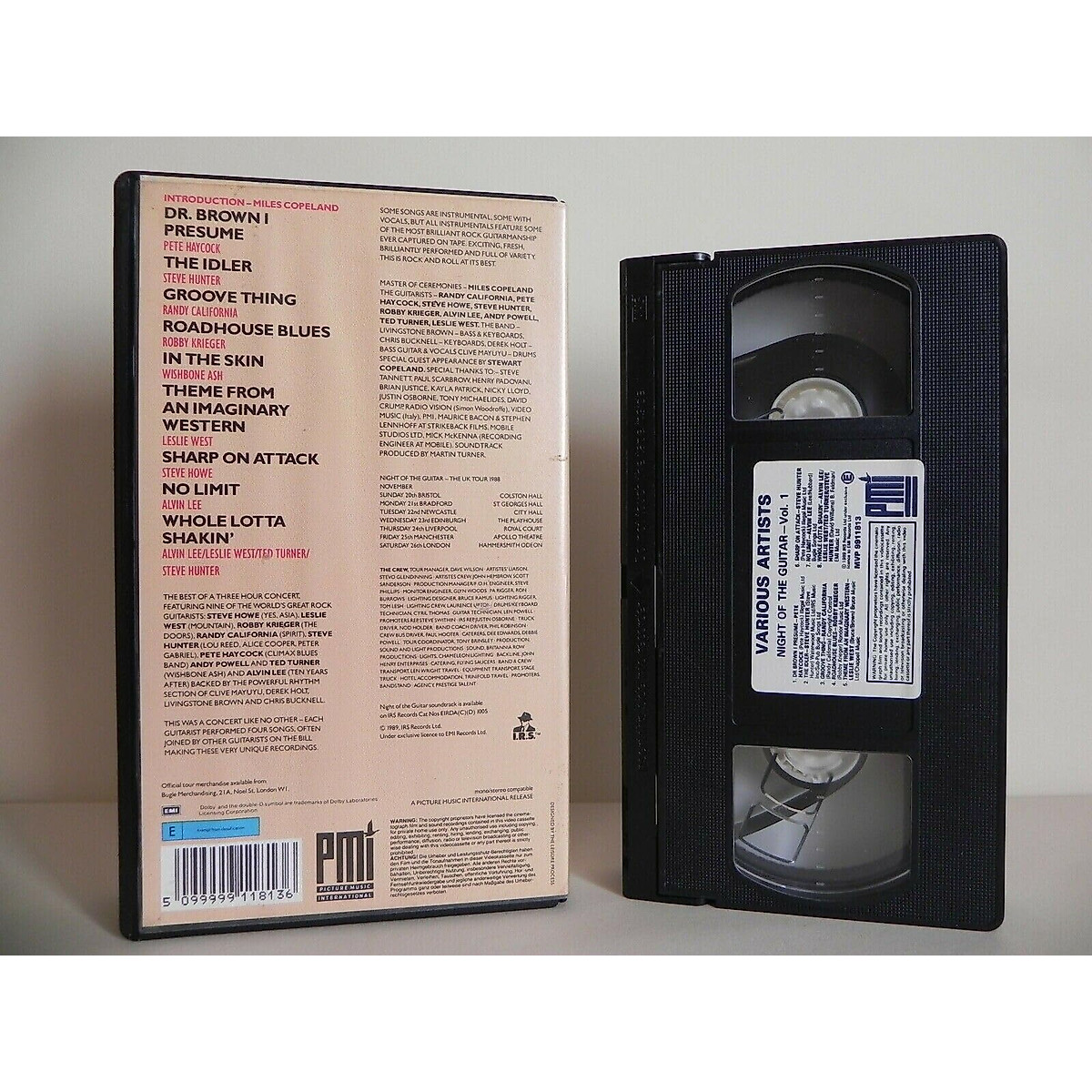 Night Of The Guitar - Vol.1 - Live! - Three Hour Concert - The Best Of - Pal VHS