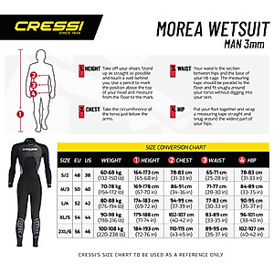 Cressi Morea 3mm Man [6/XXL], Black/Blue