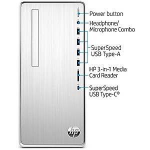 HP Newest Pavilion TP01 Desktop Computer, AMD Ryzen 7-5700G (Beats i9-10900), AMD Radeon, DVD Writer, Wireless, 9 USB Ports, HDMI, Bluetooth, Windows 11 Home (32GB RAM | 1 TB PCIe SSD)