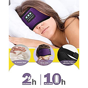 Sleep Headphones, White Noise Sleep Mask 3D Music Bluetooth Sleeping Eye Mask Sleeping Headphones for Side Sleepers Sleep Mask with Bluetooth Headphones Gifts for Men Women