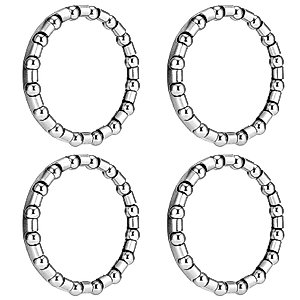 Jaceyon Bike-Ball-Bearing-Retainer, Bicycle-Headset-Ball-Bearings, 5/32" x 16-Balls-Braring for Bike-Fork - 4 Pcs Replacement Mountain Bike Parts Repair Accessories for MTB Bicycle Fork