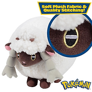 Pokémon 8" Wooloo Plush - Sword and Shield - Officially Licensed - Authentic Soft Stuffed Animal Toy Figure - Valentine's Day & Easter Basket Stuffer Gift for Kids, Boys, Girls - 2+