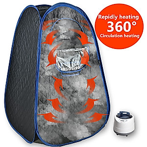 HIGOSPRO 2.6 L Sauna Steamer, Portable Sauna Generator for Sauna, Home SPA Fumigation Steam Machine with Touch Button, Timer Display and Remote Control