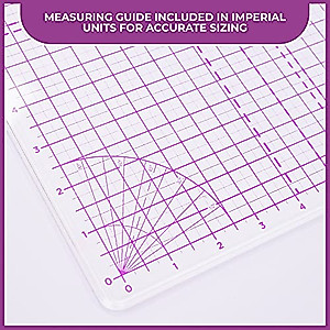 Toughened Glass Cutting Mat (13” x 19”) - Easy Clean Smooth Surface For Gluing & Inking - Multi-functional Crafting Capabilities - Includes Popular Card Sizes for Easy Measures by Crafter’s Companion