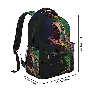 THIRTIMK Horror Large Capacity Backpack For Travel Lightweight Daypack