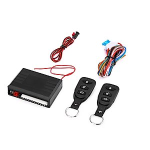 NOWIGOT with 2 Remote Control, 12v Auto Remote Central Kit Universal Car Door Lock Vehicle Keyless Entry System