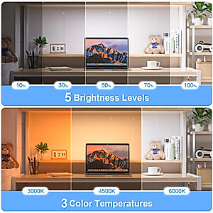 WILLED 3W Dimmable Mirror Lights,3 Colors Adjustable Wall Light with 120 LED,Touch Control,2000mAh Rechargeable Battery Makeup Light, Magnetic Stick Light Bar for Cabinet,Kitchen,Closet,Bedside,Desk