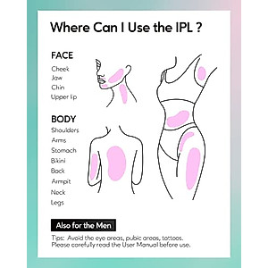 INNZA IPL Hair Removal Device for Women and Men at Home,Permanent Hair Remover Machine with 1 Attachment,10 Energy Levels,24J High Energy Hair Removal Handset for Face Bikini Line Armpit Back,Corded