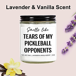 Younift Tears of My Pickleball Opponents Candle, Pickleball Gifts, Pickleball Accessories, Christmas Gifts for Pickleball Lovers, Pickleball Gifts for Men, Women, Dad, Mom, Funny Pickle Ball Gifts