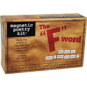Magnetic Poetry - F Word Kit - Words for Refrigerator - Write Poems and Letters on the Fridge - Made in the USA