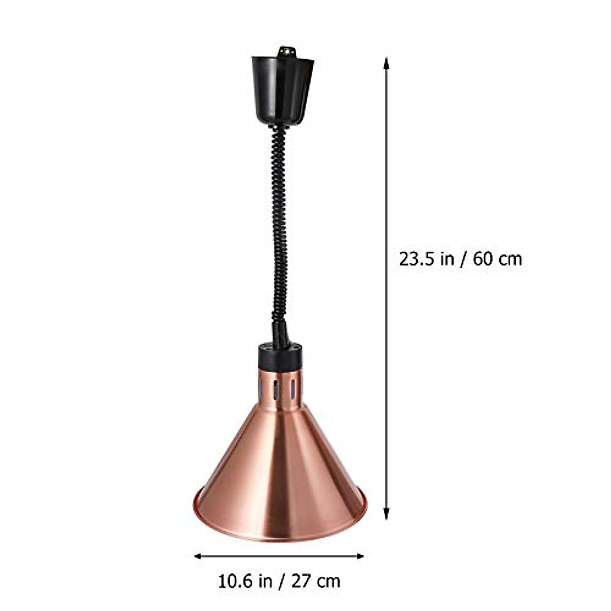 Tofficu Hanging Heater Hanging Food Heat Lamp Telescopic Heating Lamps Hot Food Heating Lamps for Restaurant Home Cafeteria Use Hanging Light Fixtures
