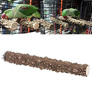 HotMall Bird Perch, US Natural Wood Parrot Perch Stand Paw Grinding Stick Cage Accesssories for Small Birds