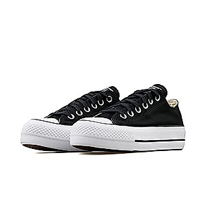 Converse Women's Chuck Taylor All Star Lift Sneakers, Black/White/White, 9 Medium US
