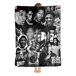 Hip hop Theme Blanket Flannel Blankets Comfy Throw Blanket for Couch Fleece Blanket Throw Soft Blanket 60"x50"