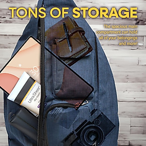 Nupouch Rucksack Bag, Anti-Theft Crossbody Sling, Backpack, Soho Collection Olive