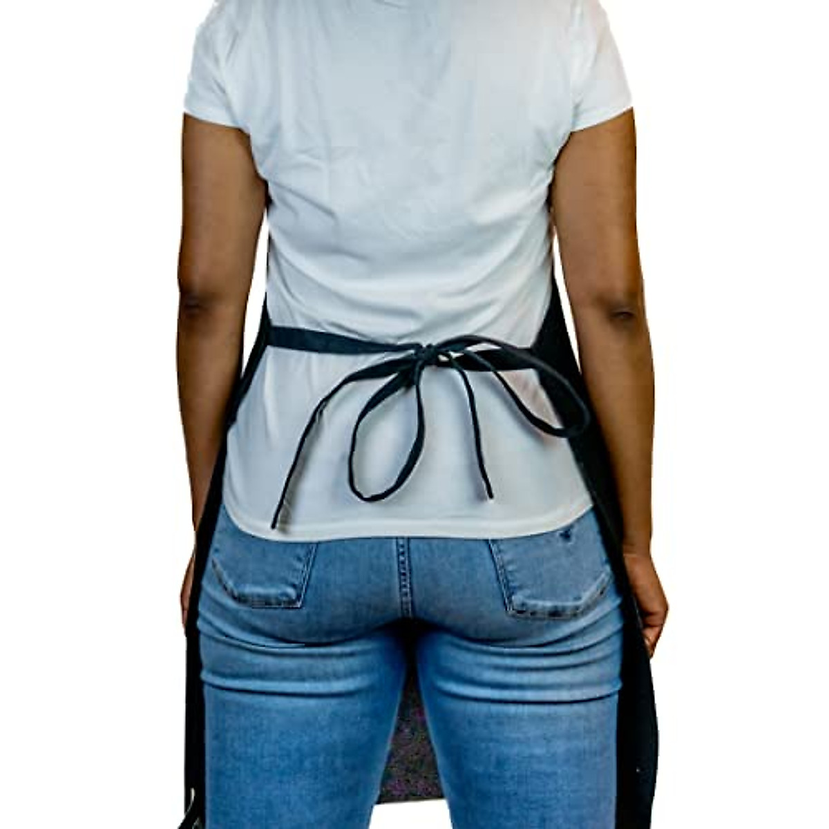 House 2 Home Reality 2-Pack Apron -Black 100% Cotton Apron | Aprons for Women with Pockets | Aprons for Men | Server Aprons |Waitress Apron | Chef Apron | Kitchen Apron | Aprons with Pockets