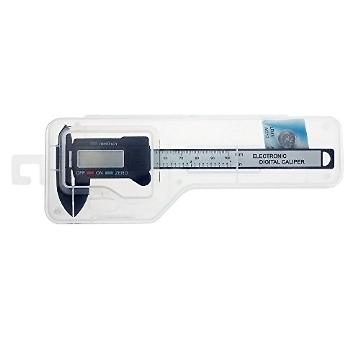 100mm/4" LCD Digital Electronic Carbon Fiber Vernier Calipers Gauge Micrometer with Large LCD Screen Display Inch/Metric