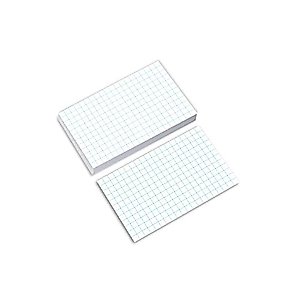 Home Advantage Double Sided Quadrille Grid Index Cards, Graph Ruled (3-x-5-inch)