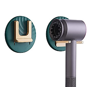 HAYAN Hair Dryer Holder for Wall, Wall Mount Bathroom Decor Blow Dryer Hanger, Hair Dryer Rack, Blow Dryer Stand for Dyson Hair Dryer & Most Hair Dryer- Green