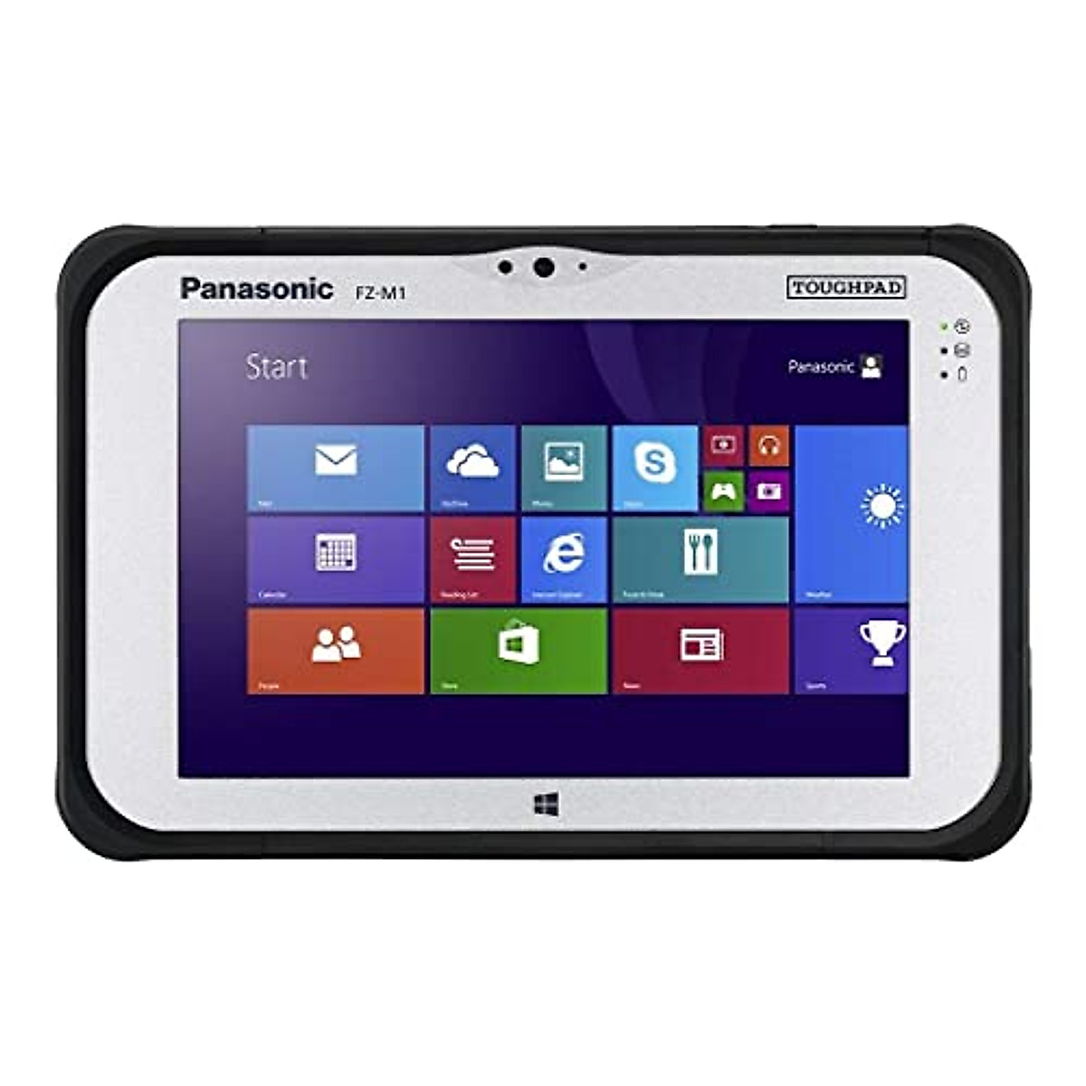 Panasonic Toughpad FZ-M1 MK2, 7 Inch WXGA 10-Pt MultiTouch, Intel Core m5-6Y57 1.10GHz, 8GB, 256GB SSD, 4G LTE, Barcode Reader, Bridge Battery, Webcam, Windows 10 Pro