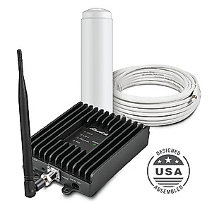 SureCall Fusion2Go 3.0 RV Cell Signal Booster for Motorhome, 5G/4G LTE, Large Vehicles, Permanent Omni Antenna, Multi-User All Carrier Boosts Verizon AT&T Sprint T-Mobile, FCC Approved, USA Company
