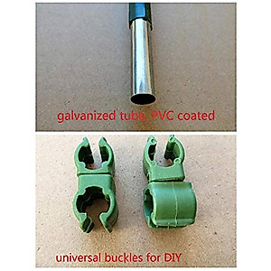 MTB Metal Garden Stakes 71 Inches, Steel Plant Stakes, Pack of 25, with Universal Buckles for DIY